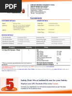 Indane Gas Bill Invoice PDF Download | PDF | Invoice | Payments