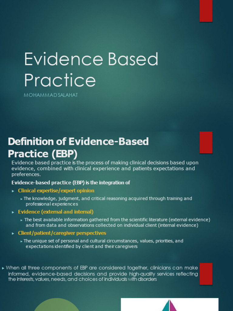 Understanding Evidence-Based Practice | PDF | Evidence Based Medicine ...