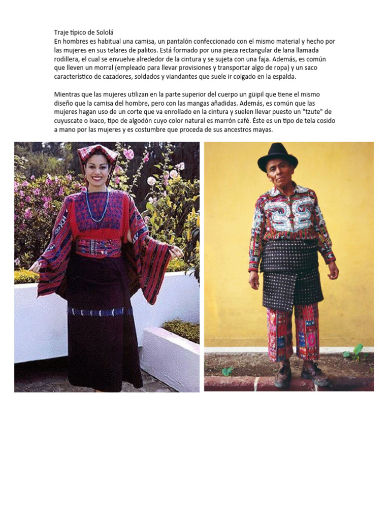 Traje Típico de Sololá | PDF