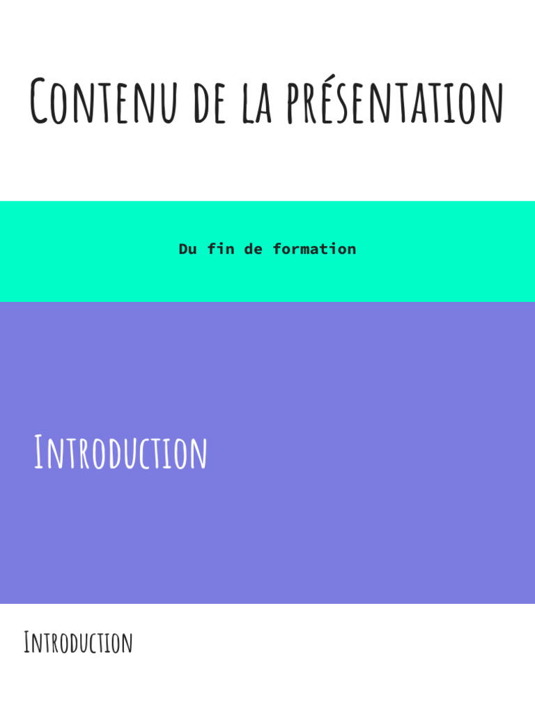 Contenu de La Présentation | PDF | Android (Système d'exploitation)