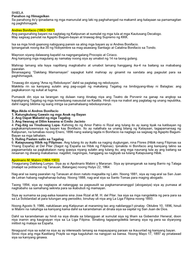 Panulaan Reviewer | PDF