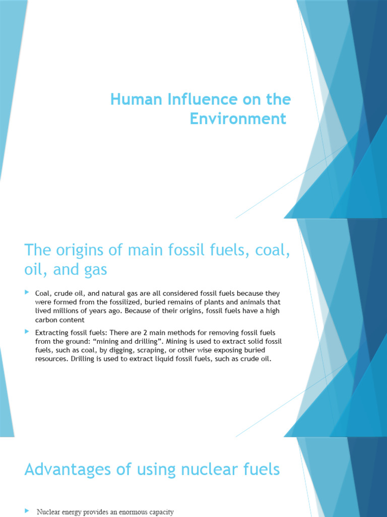 Human Influence On The Environment | Download Free PDF | Nuclear Power ...