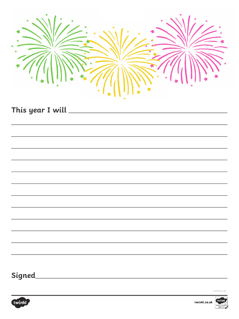 HNY Resolution Template | PDF