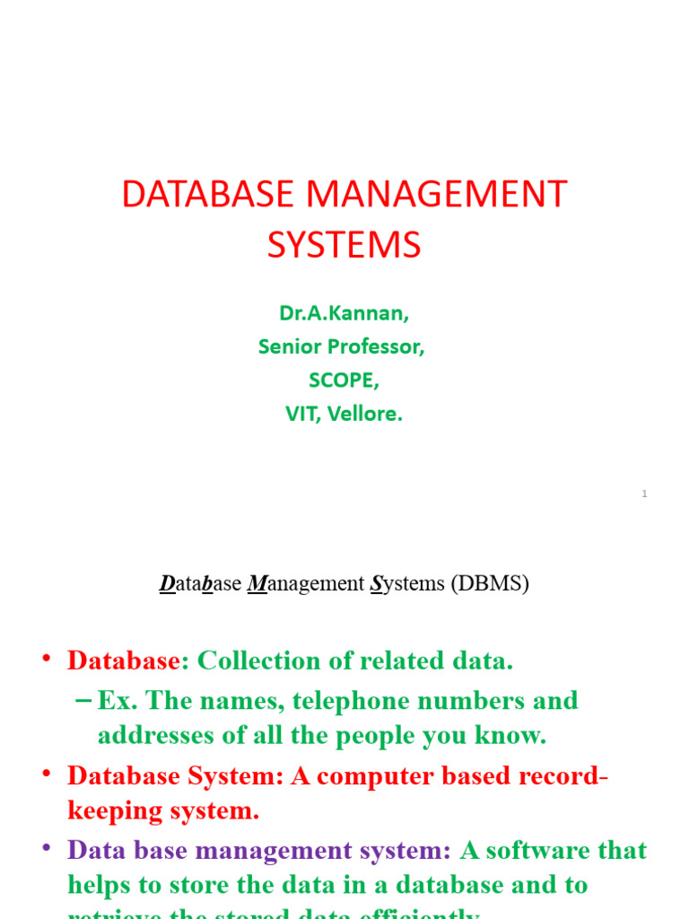 DBMS 1 | PDF | Relational Database | Databases DBMS 1 | PDF | Relational Database | Databases