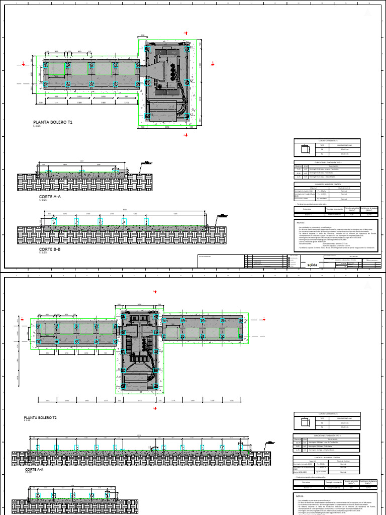BOL-FV-CIV-CIM-01_01_03 Plano de fundaciones tipo BESS | PDF | Hormigón ...