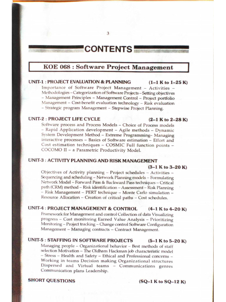 Software Project Management | PDF