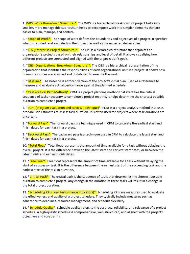 Definition de Base PMP | PDF | Business