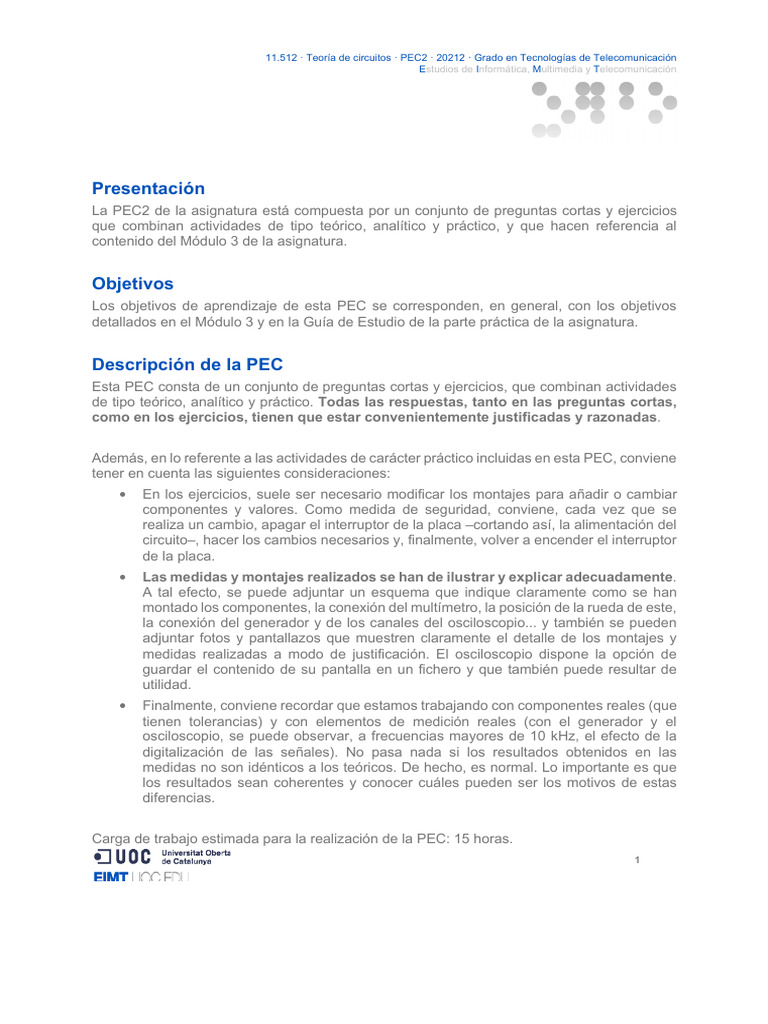 TC Ib 20222 Pec2 Sol | PDF | Red eléctrica | Inductor