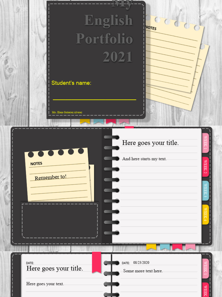 English Portfolio 2021 Overview | PDF