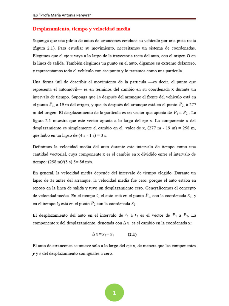 Velocidad y Aceleración | PDF | Velocidad | Aceleración