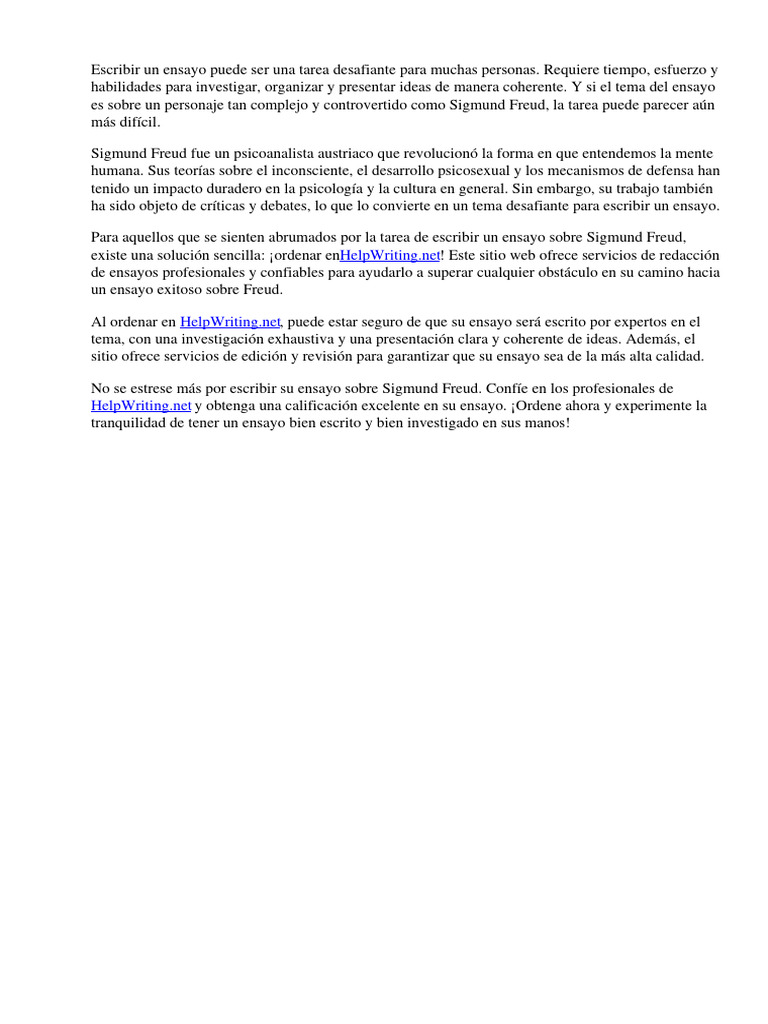 Ensayo Sobre Sigmund Freud | PDF | Scribd | Digital Technology