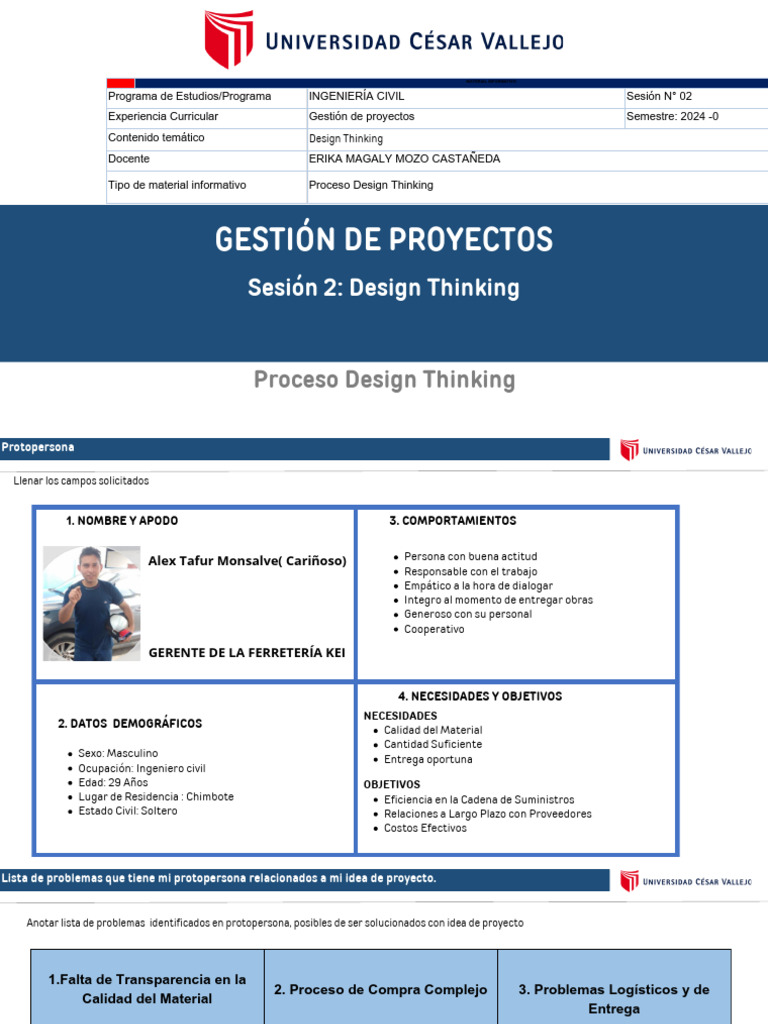 GRUPO 2 Sesion 2 Design Thinking | PDF | Calidad (comercial) | Business