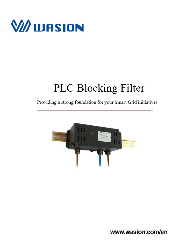 DatasSheet of PLC Filters | PDF