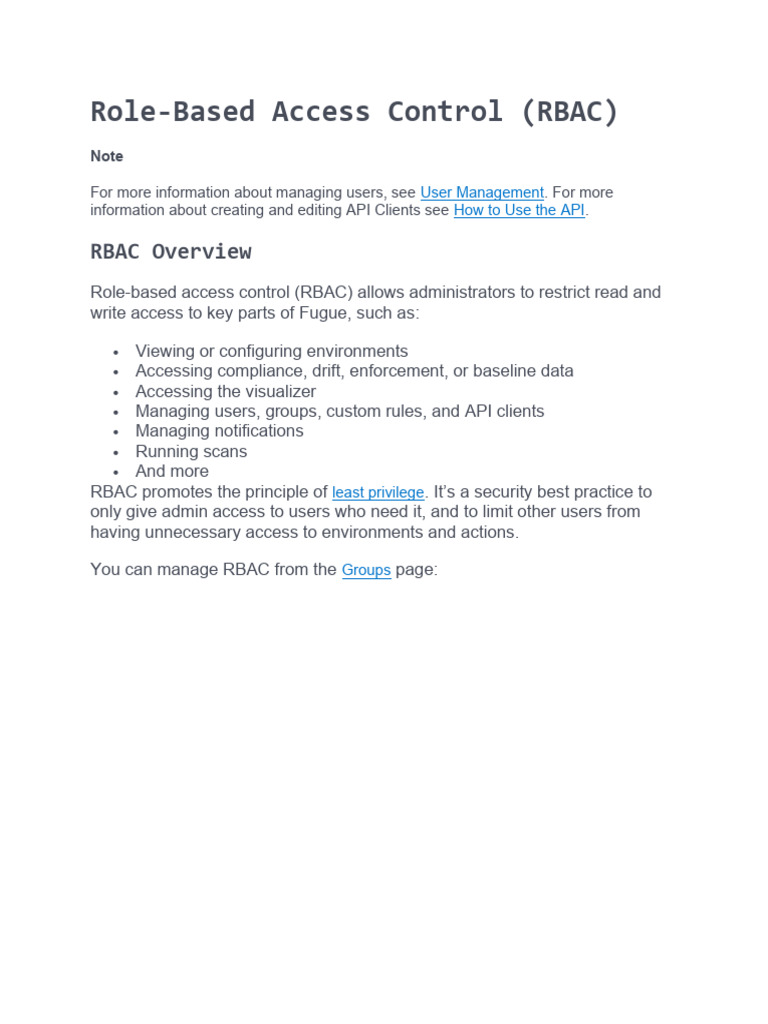 RBAC Overview | PDF | Computing | Software