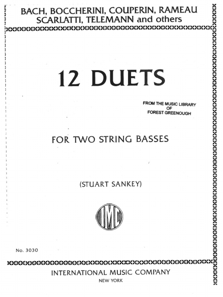 12 Duets Sankey | PDF