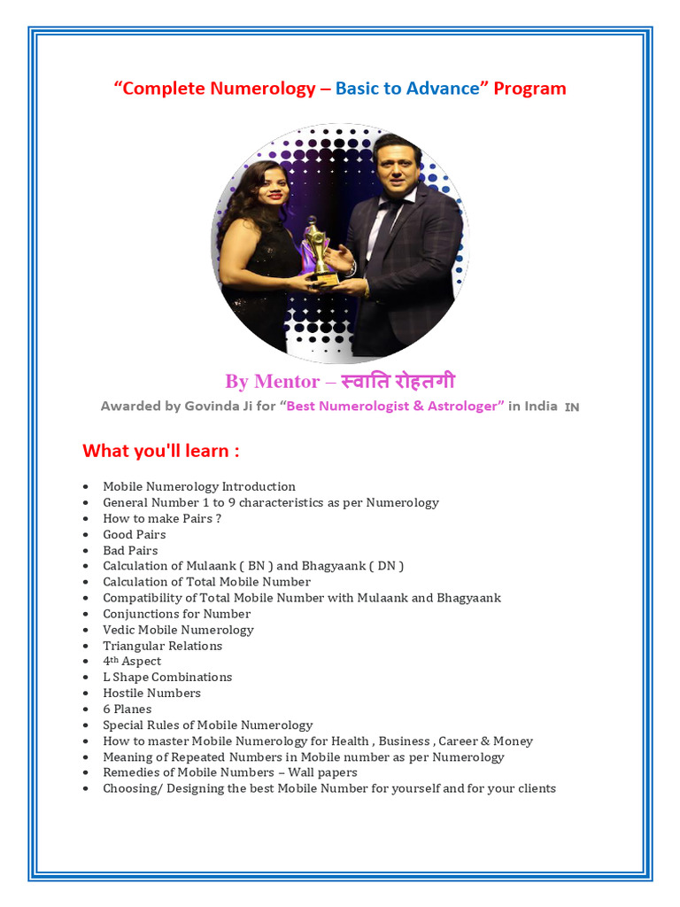Numerology Course Sr Pdf