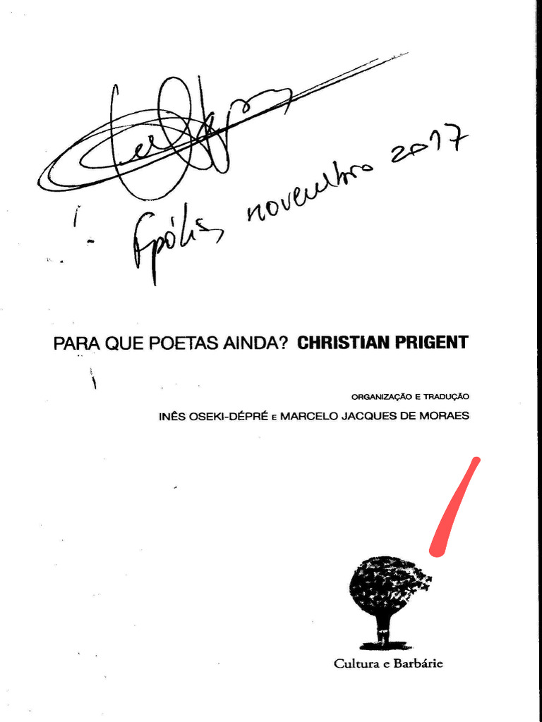 Prigent,, C. - para Que Poetas - O Ausente de Todo1 | PDF