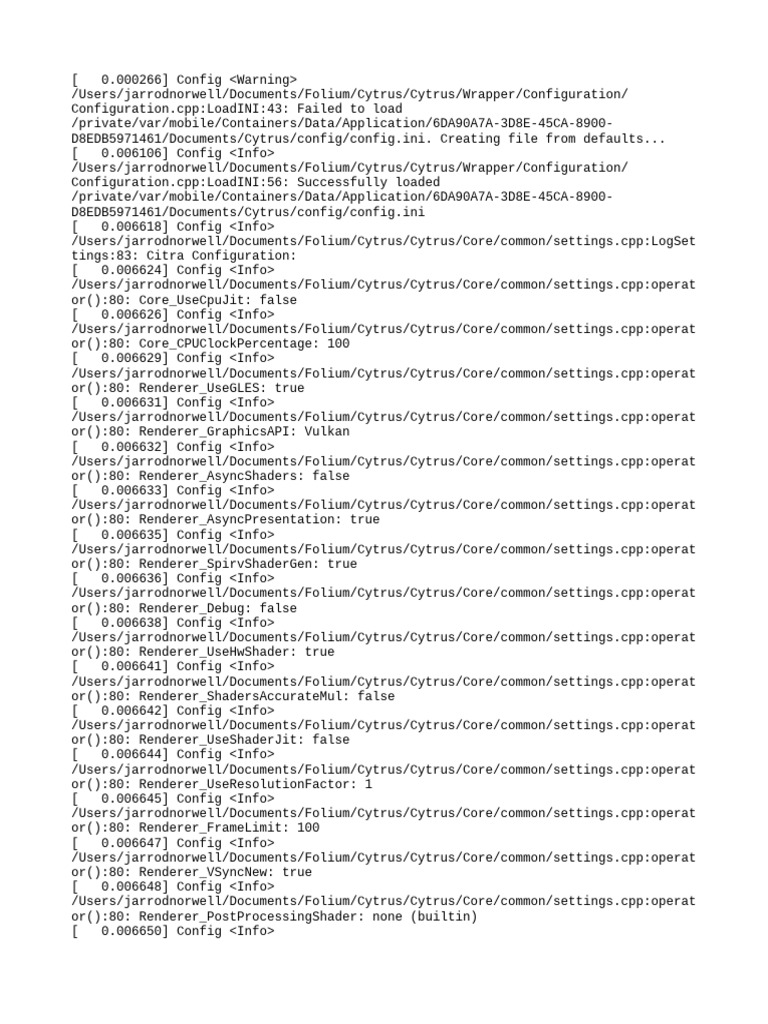 Citra Log | Download Free PDF | Computing | Software