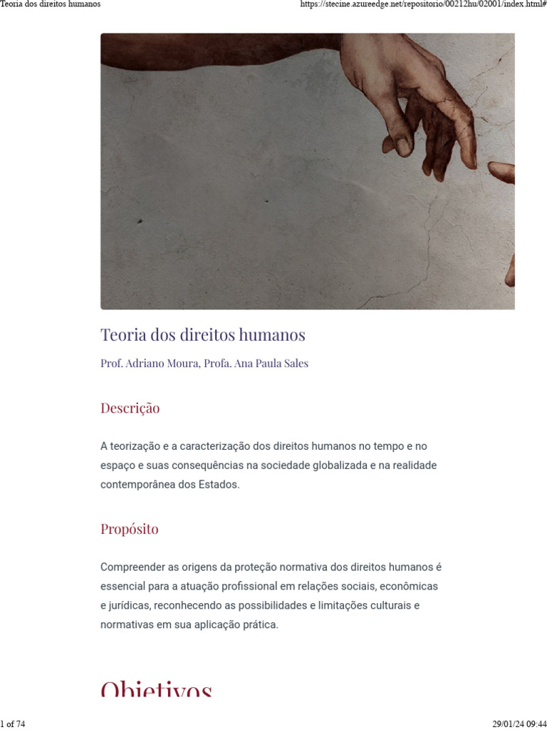 Mod 4 DH Teoria Dos Direitos Humanos | PDF | Direitos Humanos | Humano