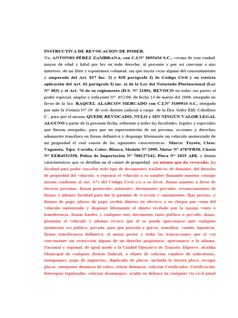 Revocatoria De Poder 01 Pdf 2397
