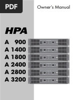 CA20 Power Amplifier Specifications | PDF | Amplifier | Loudspeaker