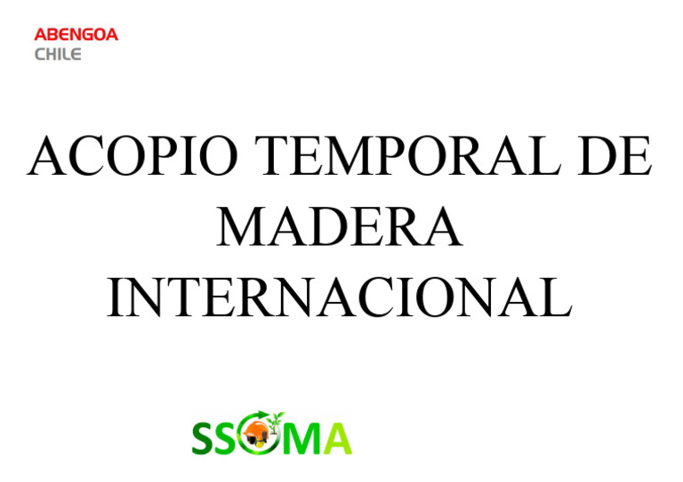 Acopio Temporal de Madera | PDF