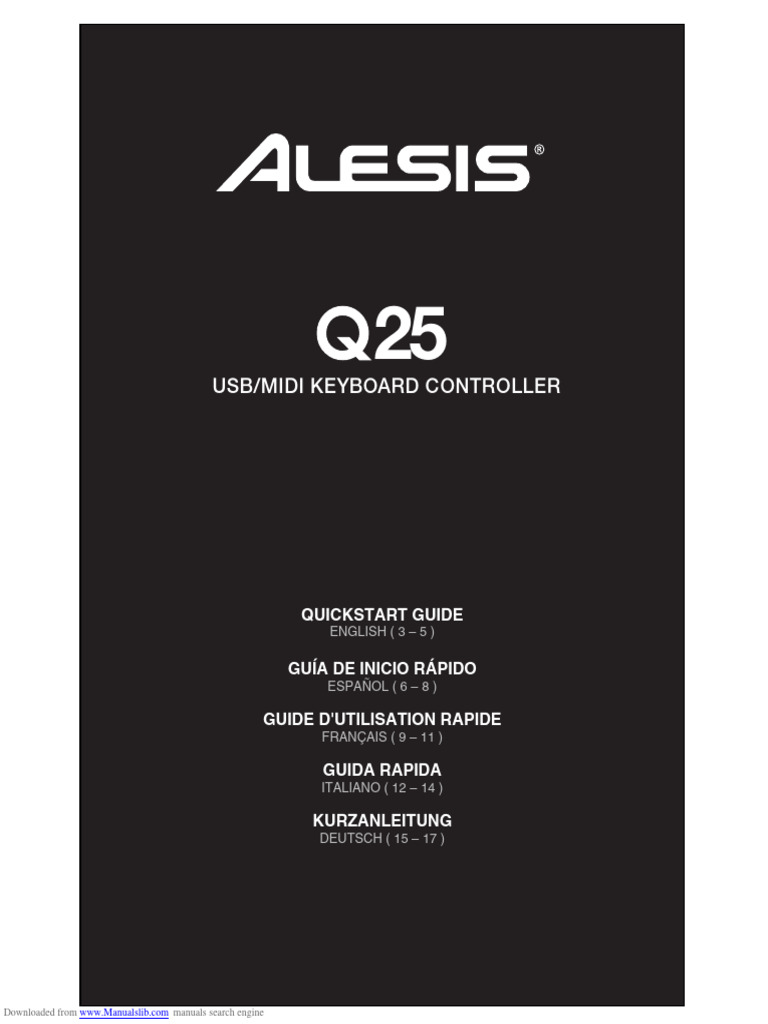 Q25 USB/MIDI Keyboard Controller Guide | PDF | Piano | Computer Keyboard