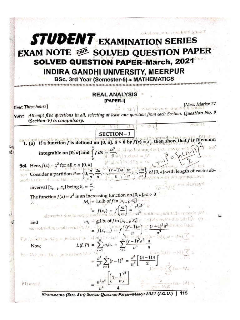 Real ANALYSIS 21-19 | PDF