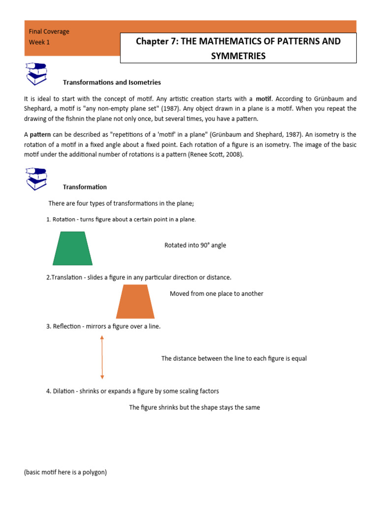 final module | PDF | Symmetry | Mathematical Concepts
