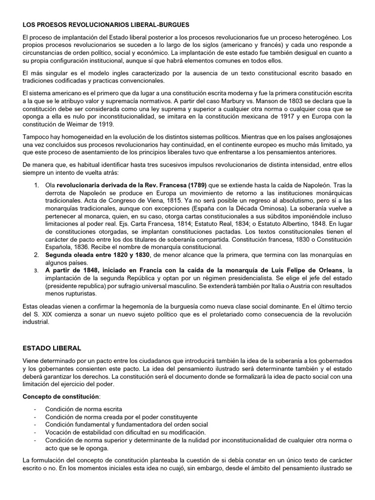 Tema 1 2 De Teoria De La Constitución Pdf Constitución Estado