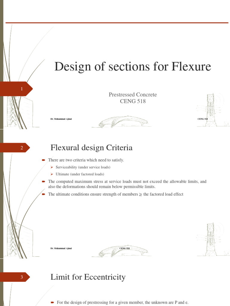Design of Sections For Flexural Part 1 | PDF | Equations | Mechanical ...