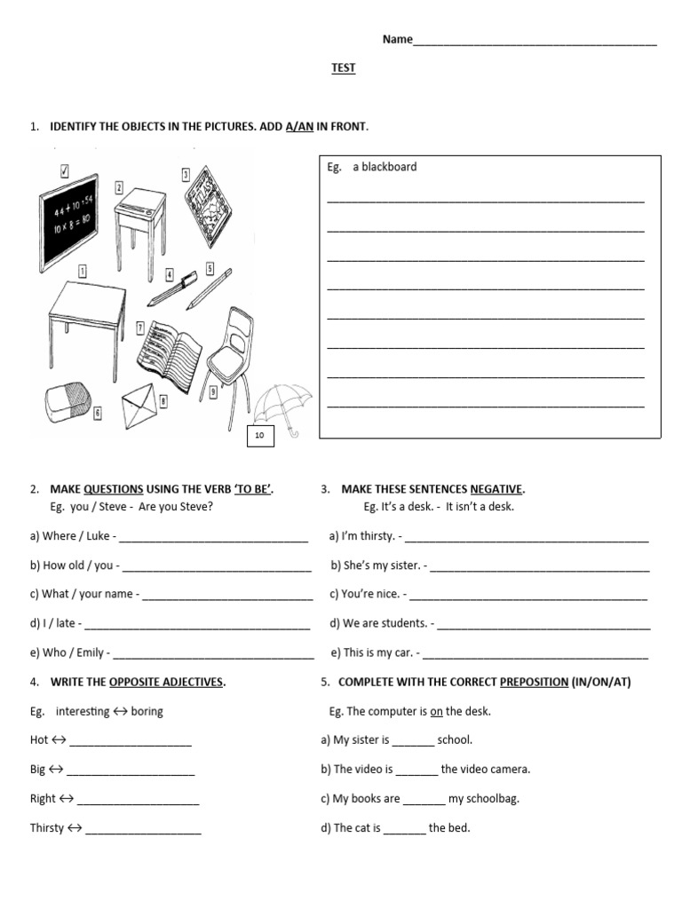 TEST STARTER 1-2 | PDF | Syntax | Morphology
