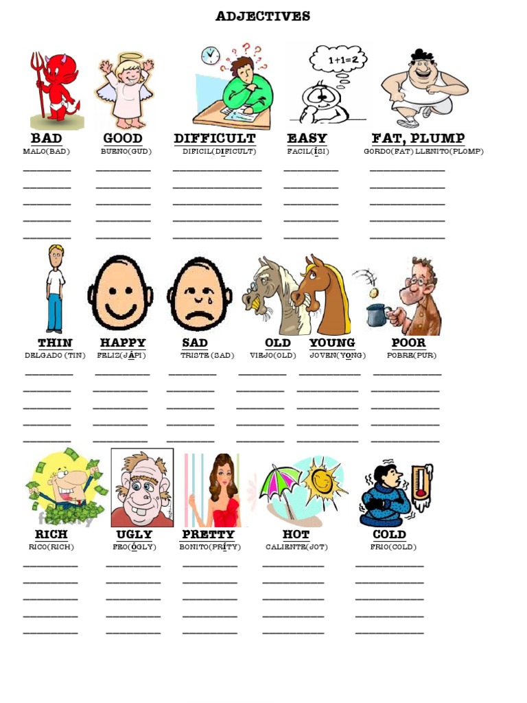 Adjectives in Color | PDF