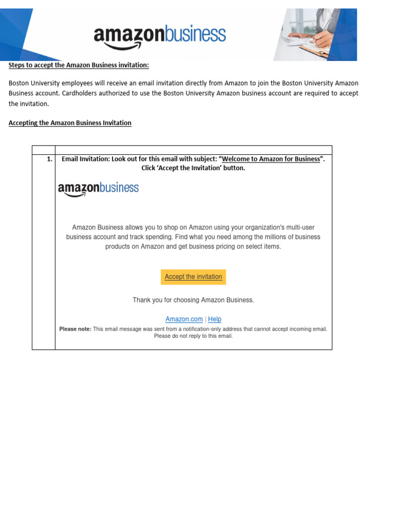 ALL Steps To Accept Amazon Invitation | PDF | Taxes | Government Finances