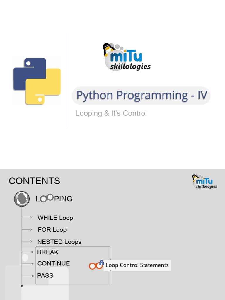 Python PT 4 Looping | PDF | Control Flow | Computing