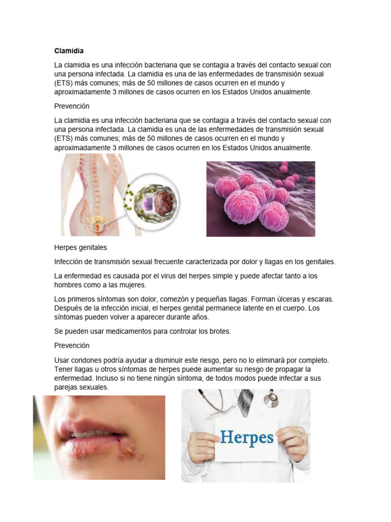Clamidia | PDF | Infección transmitida sexualmente | Reproducción humana