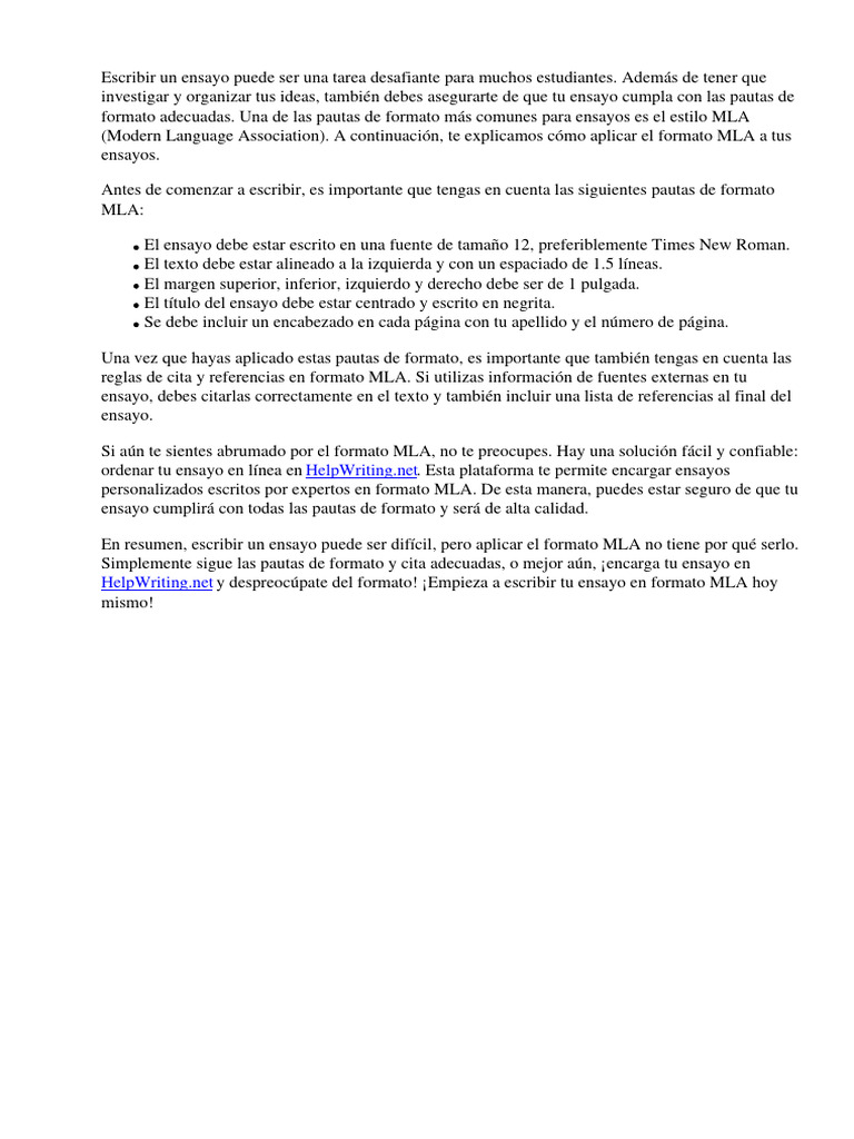 Mla Formatting For Essays | PDF | Citation | Apa Style