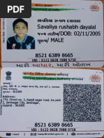 AADHAAR Card Manual | PDF