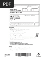 GCSE Maths Mock Set 8 1MA1 - 3F Question Paper | PDF | Area | Mathematics