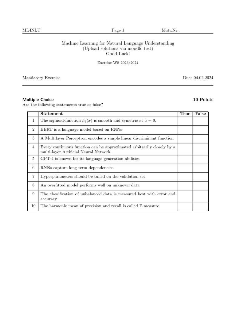 Mandatory Exercise | PDF | Artificial Neural Network | Machine Learning