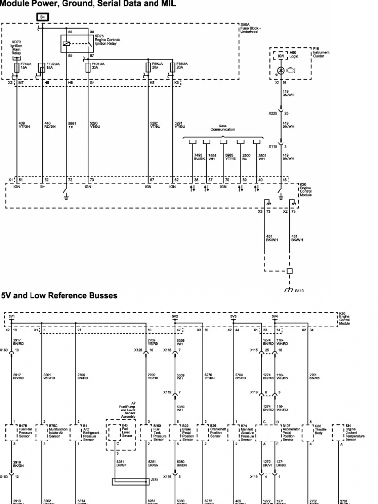 Esquema Eléctrico PCM Completo para Diagnóstico PCM | PDF