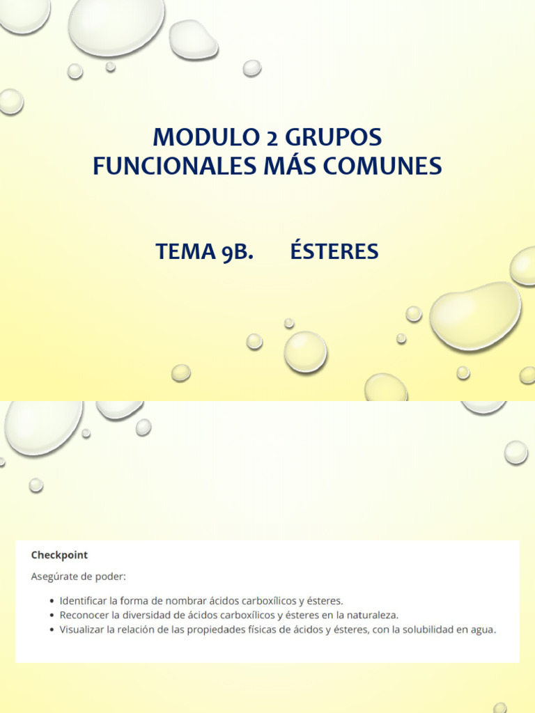 Tema 9b. Ésteres | PDF