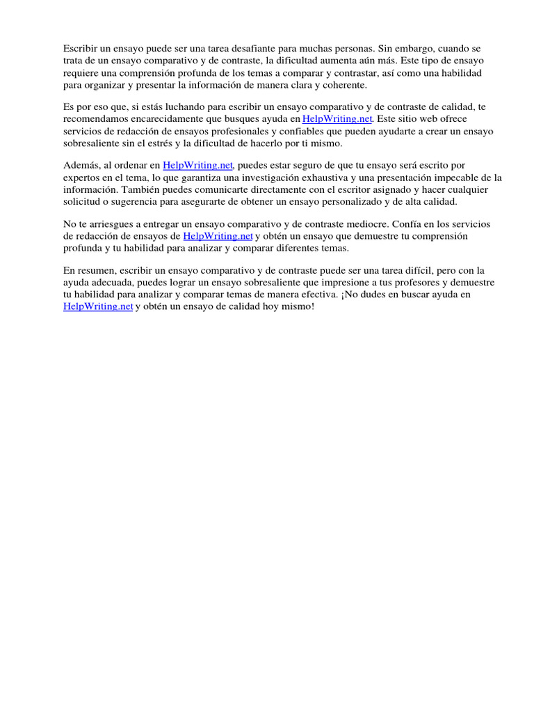 Cómo Escribir Un Buen Ensayo Comparativo y de Contraste | PDF | Kidney Disease | Kidney