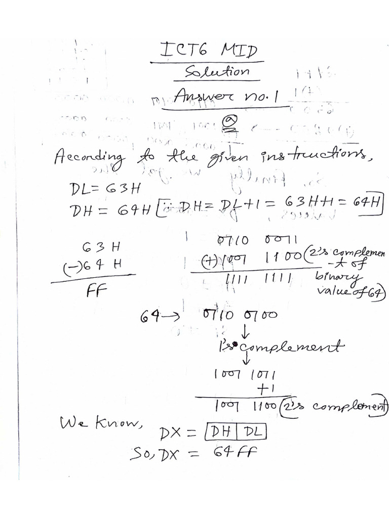 ICT 6 MID Solution | PDF