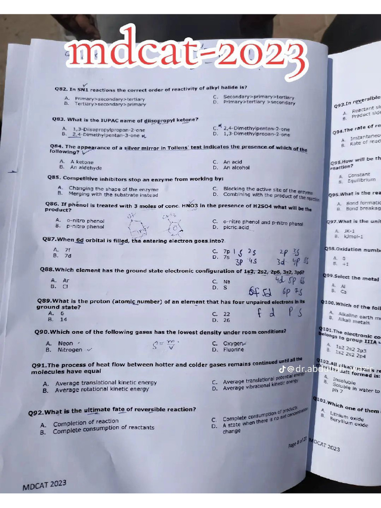 Buhms Mdcat 2023 | PDF