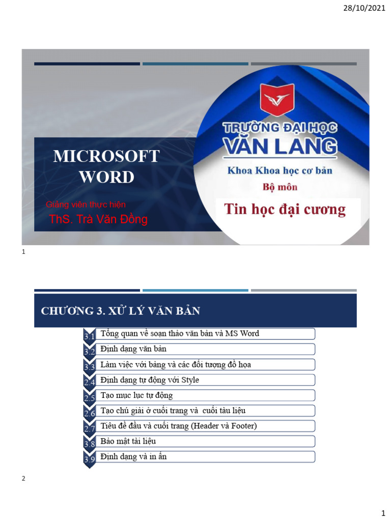 Slide Bai Giang Module 3b1 | PDF