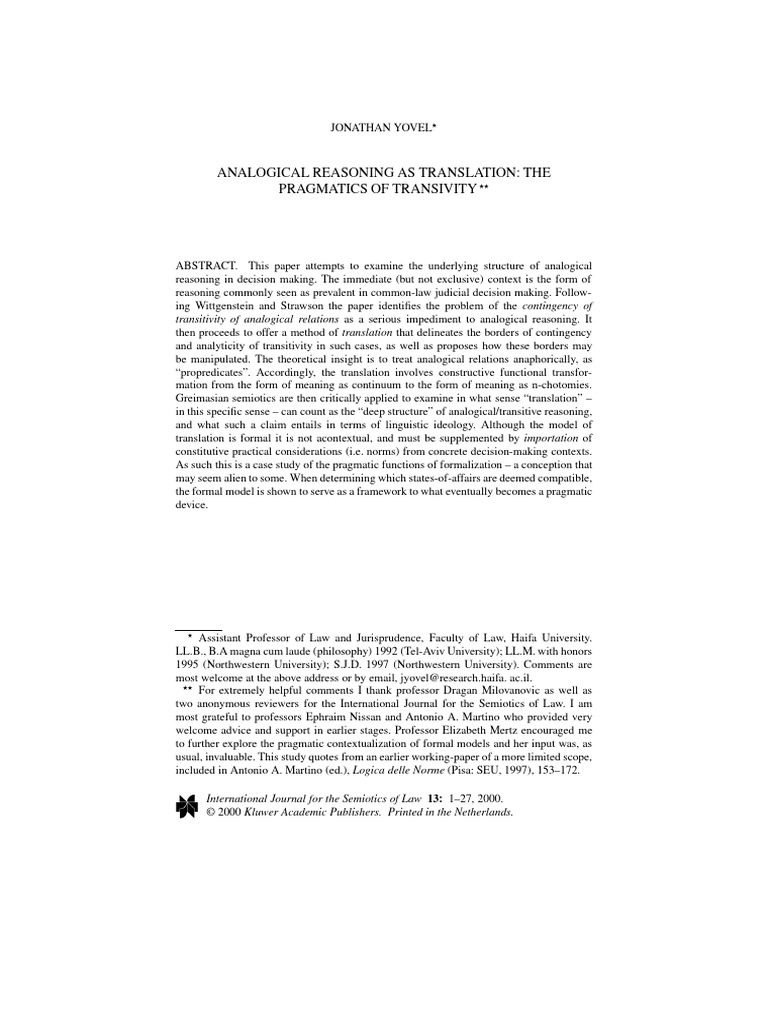 Analogical Reasoning | PDF | Logic | Reason Analogical Reasoning | PDF | Logic | Reason