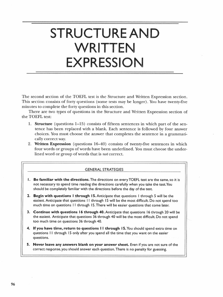 Longman Preparation Course For The Toefl Test 120 138 | PDF