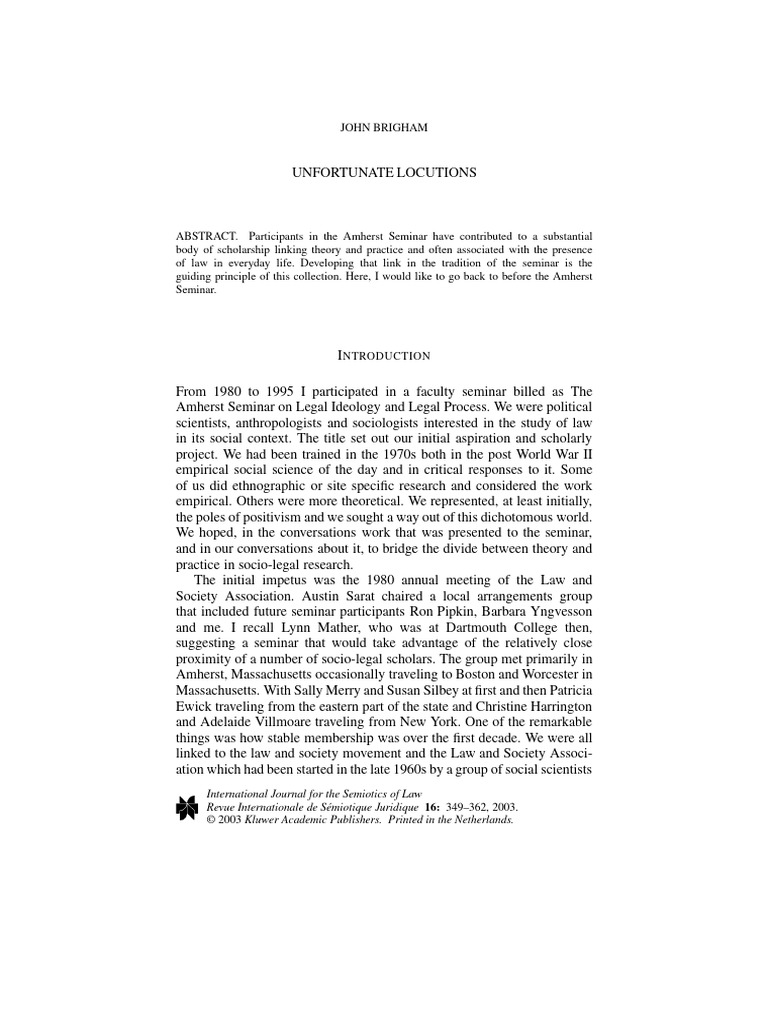 Unfortunate Locutions | PDF