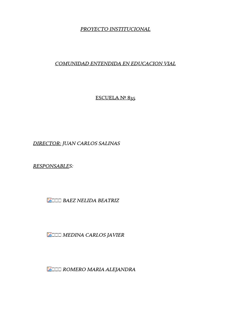 PROY. Ed. Vial Esc 835 | PDF | Enseñando | Educación de la primera infancia